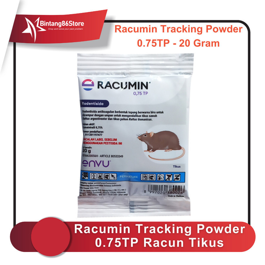 Jual Racumin Tracking Powder 0.75TP ( Racun Tikus ) | Shopee Indonesia