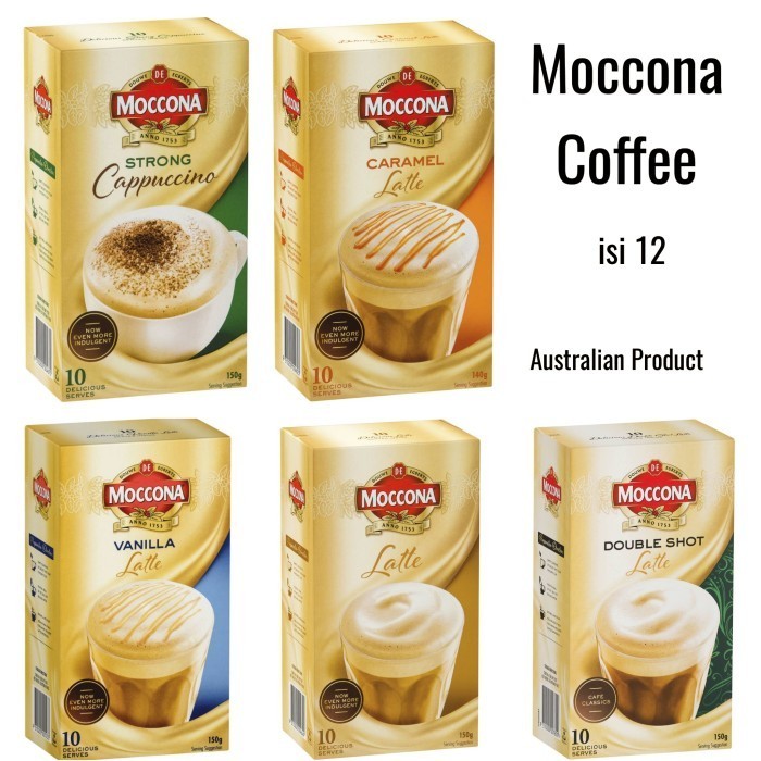 Jual Moccona Coffee Sachet Australia Isi 10/Latte/Vanilla Latte | Shopee Indonesia