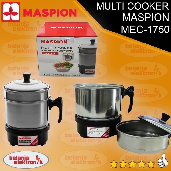 Jual Maspion Multi Elektrik Cooker Mec 1750 Panci Listrik 0.5 Liter ...