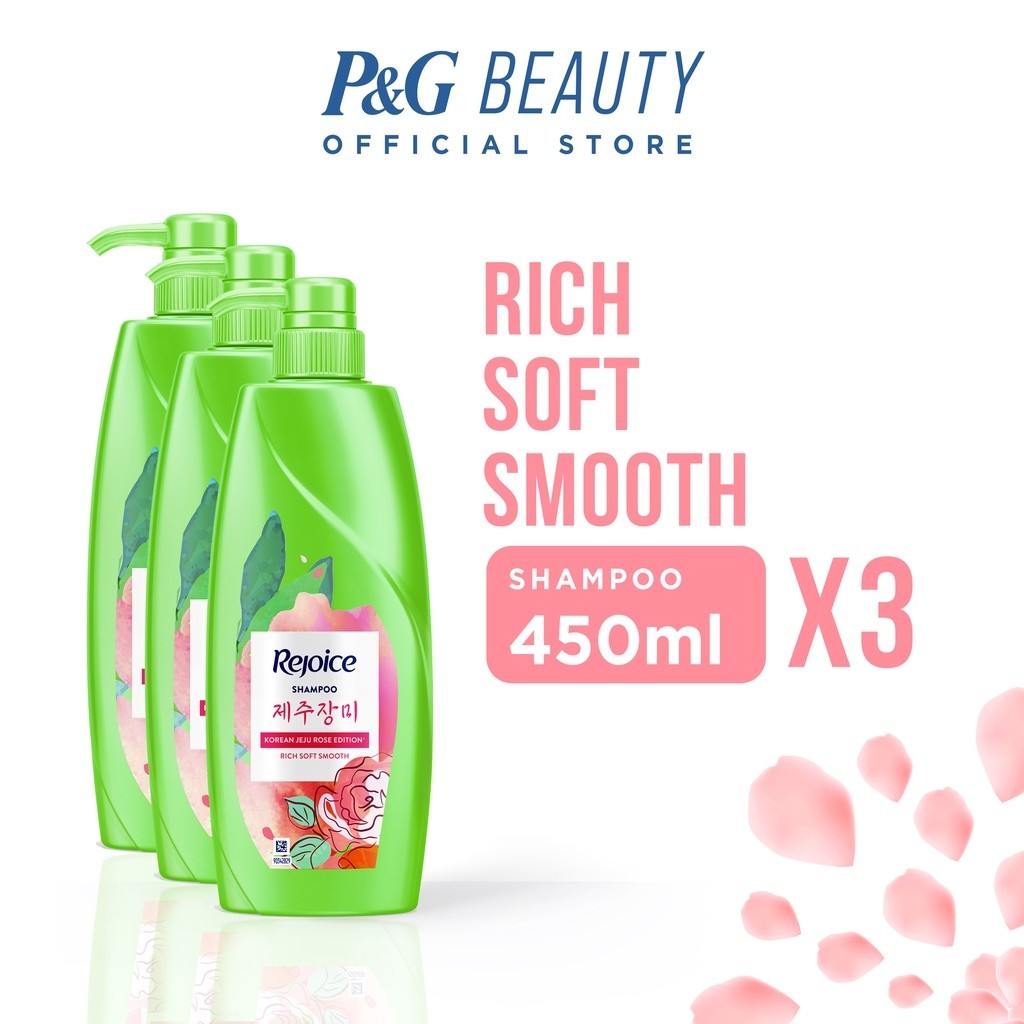 Jual Rejoice Jeju Rose Shampoo 450ml - Paket Isi 3 | Shopee Indonesia