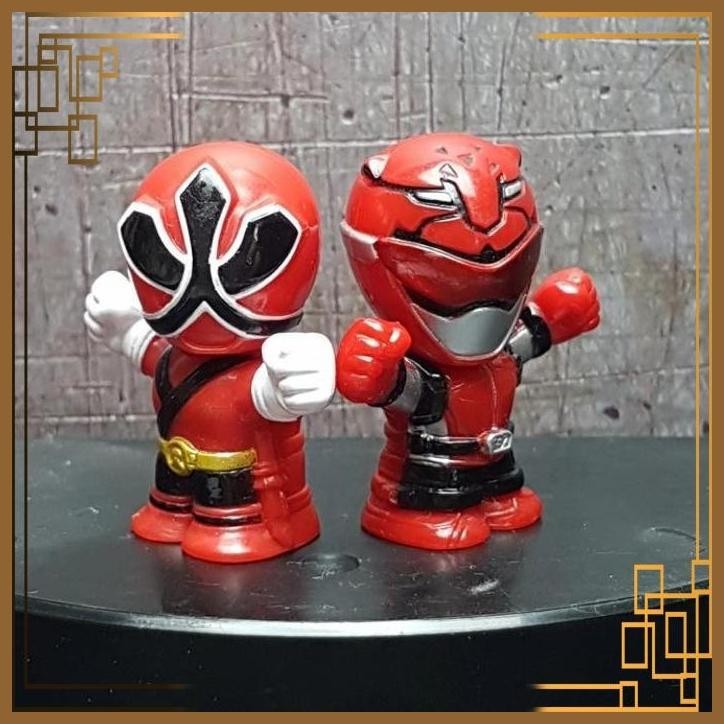 Jual [ZPT] FIGURE SUPER SENTAI RED RANGER SHINKEN AND GOBUSTER CHIBI ...