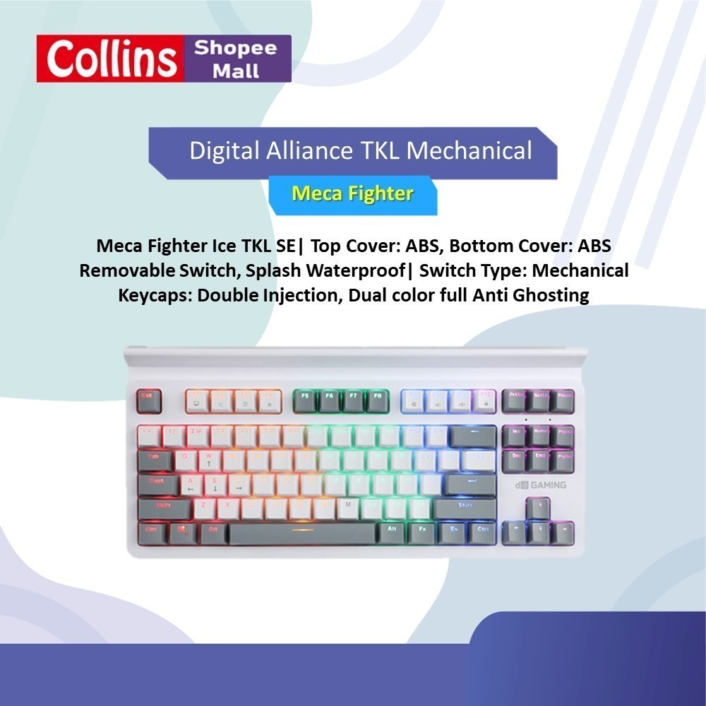 Jual KEYBOARD GAMING DIGITAL ALLIANCE TKL MECHANICAL SE MECA FIGHTER ...