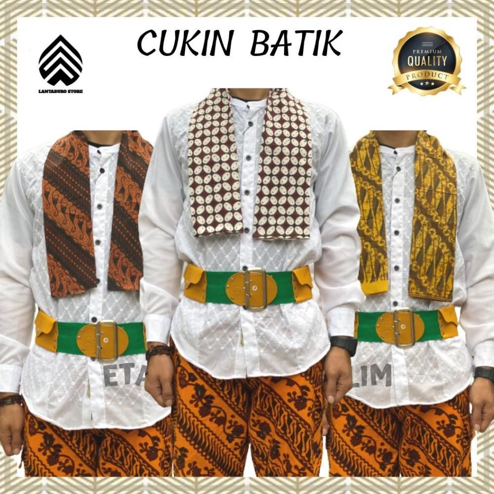 Jual Selendang Batik I Cukin Batik Coklat Betawi Syal Batik Pria Wanita ...