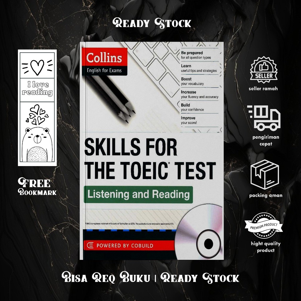 Jual Collins skills for the TOEIC Test, Listening and Reading (English ...