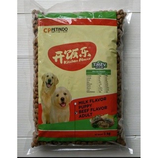 Jual kitchen flavor tasty milk for puppy pakan rasa susu dog dry food ...