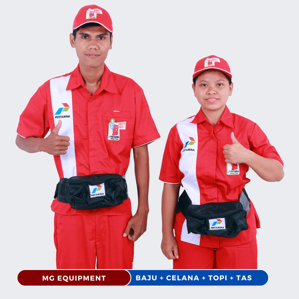 Jual Seragam Kerja // SERAGAM SPBU BAJU+TOPI+TAS PERTAMINA - OPERATOR ...