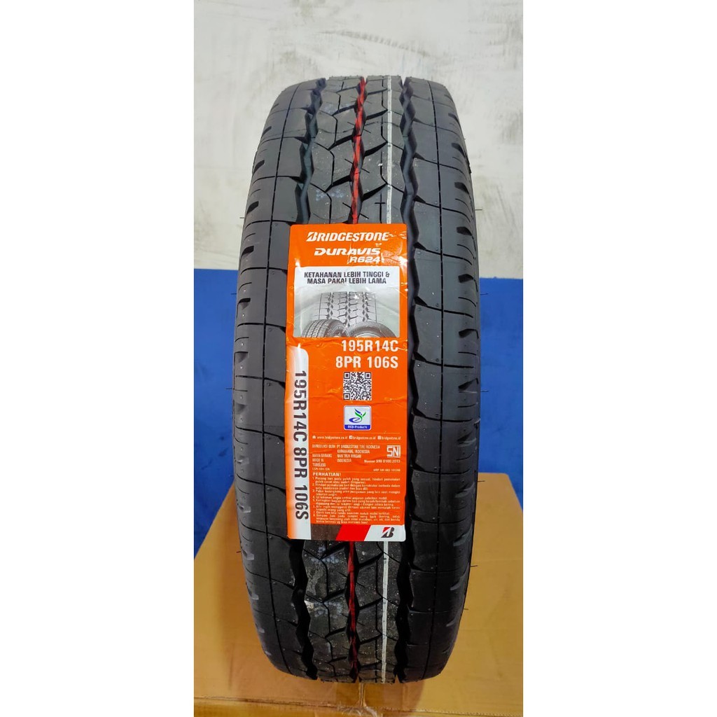 Jual Ban Luar Bridgestone 195 R14 - 8PR Duravis R624 (Ban Mobil Grand ...