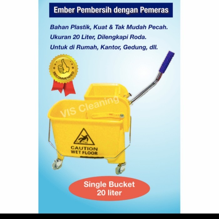 Jual Pel Ember Kantor Pabrik Single Bucket Pemeras Pel Roda Troli ...