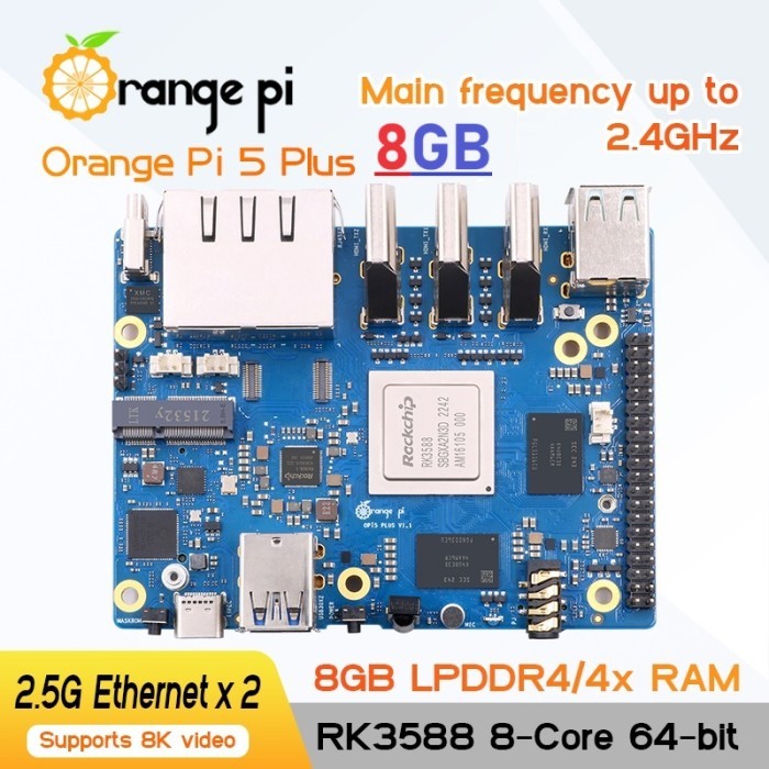 Jual BEBAS ONGKIR! ORANGE PI 5 PLUS - 8GB RAM | Shopee Indonesia