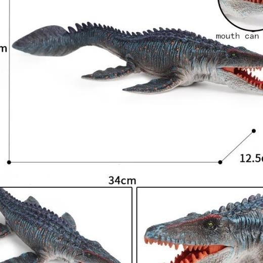 Jual Figure Dino Mosasaurus Megalodon Plesiosaurus Mainan Dinosaurus ...
