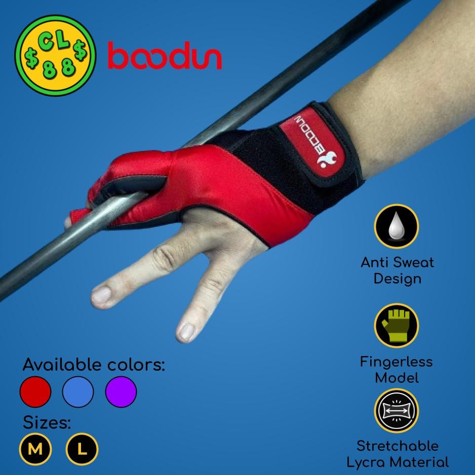 Jual bas-12 Sarung Tangan Billiard BOODUN Lycra Billiard Gloves Anti Slip Premium Murah | Shopee ...