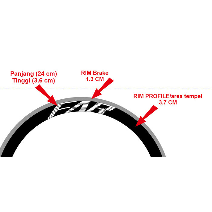 Jual Stiker Rim Farsports Sticker Decal Far Roadbike Mtb Seli | Shopee ...