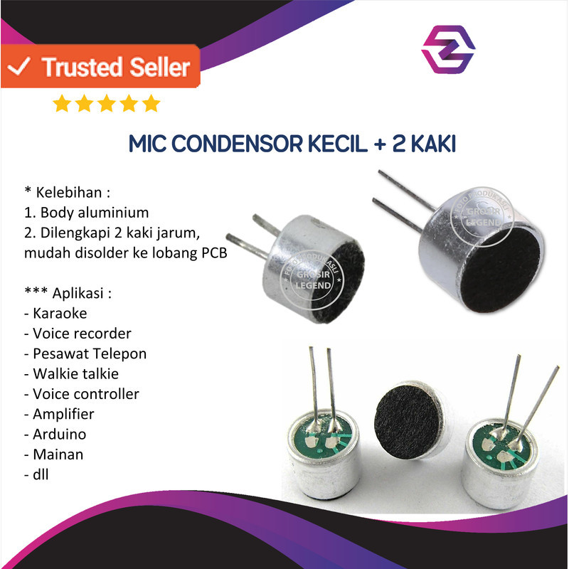 Jual MIC CONDENSOR KECIL + 2 kaki | Shopee Indonesia