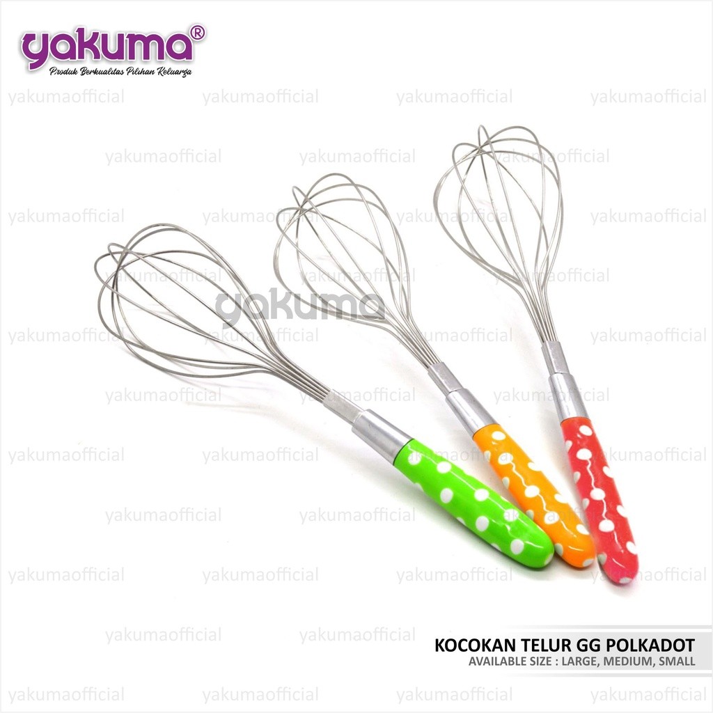 Jual KOCOKAN TELUR GAGANG POLKADOT (SMALL) | Shopee Indonesia