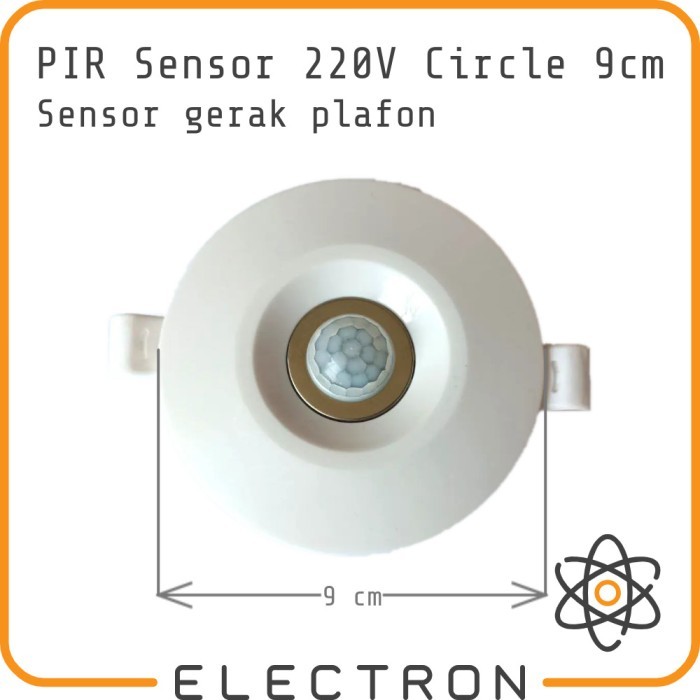 Jual PIR Sensor 220V Circle 9cm Plafon Motion Sensor Saklar Gerak Lampu ...