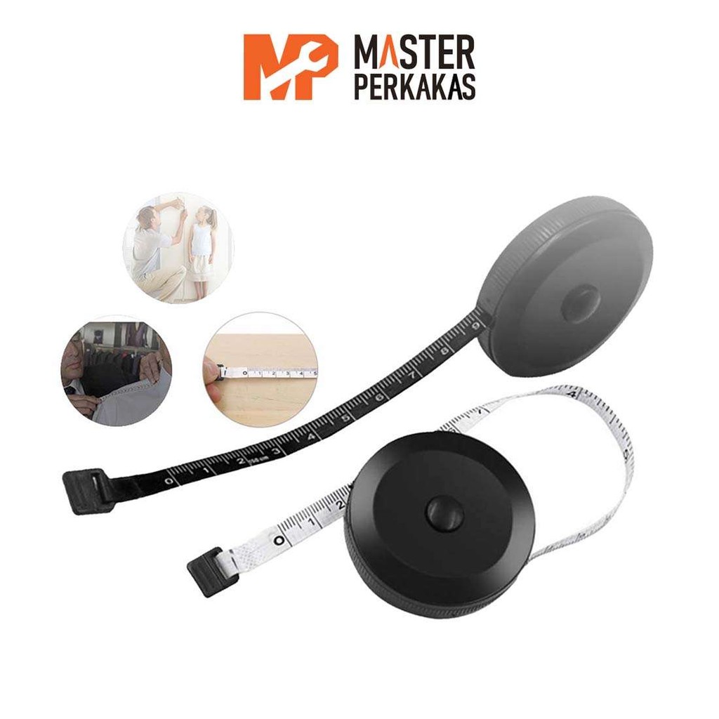 Jual Meteran Gulung Mini 150cm MP / Pengukur Lingkar Perut Kain / Roll ...