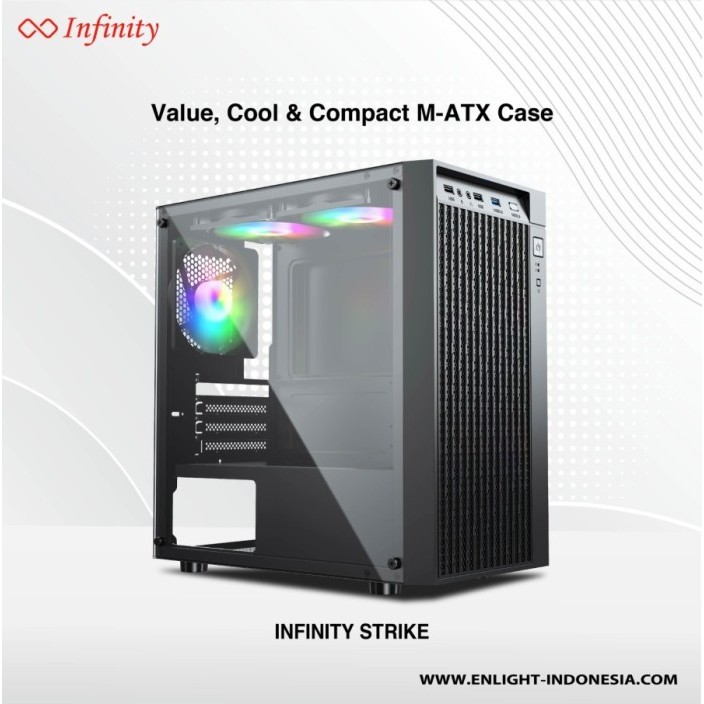Jual Casing Infinity Strike - Micro Atx | Shopee Indonesia