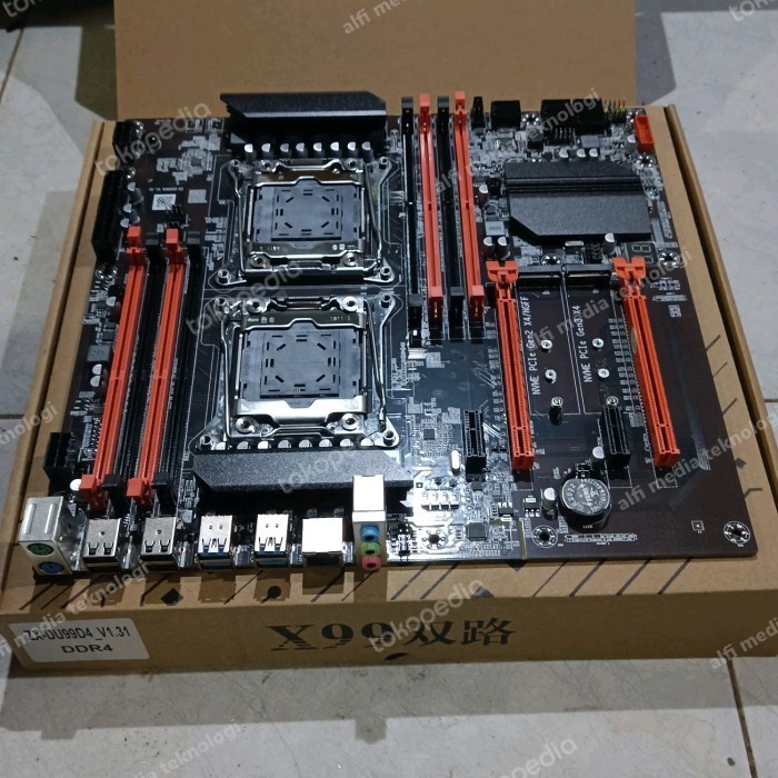 Jual MOTHERBOARD X99 DUAL PROCESSOR SOCKET LGA 2011-3 X86 VYOS PROXMOX ...