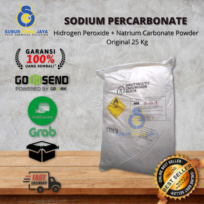 Jual Sodium Percarbonate/H2O2 Powder/Hydrogen Peroxide Powder 25 Kg ...