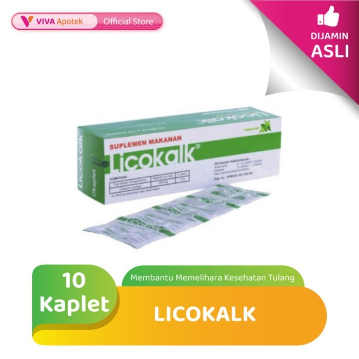 Jual Licokalk untuk Membantu Memelihara Kesehatan Tulang (10 Kaplet ...