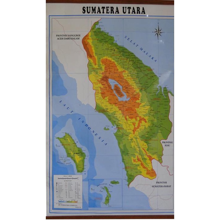 Jual Peta Provinsi Sumatera Utara (Bingkai) | Shopee Indonesia