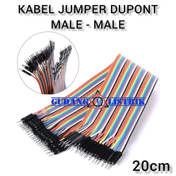 Jual \\\\\] Kabel Jumper Dupont Male To Male Header Cable Kabel ...