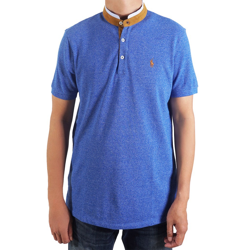 Jual POLO 7428 Stand Up Collar - Light Blue | Shopee Indonesia