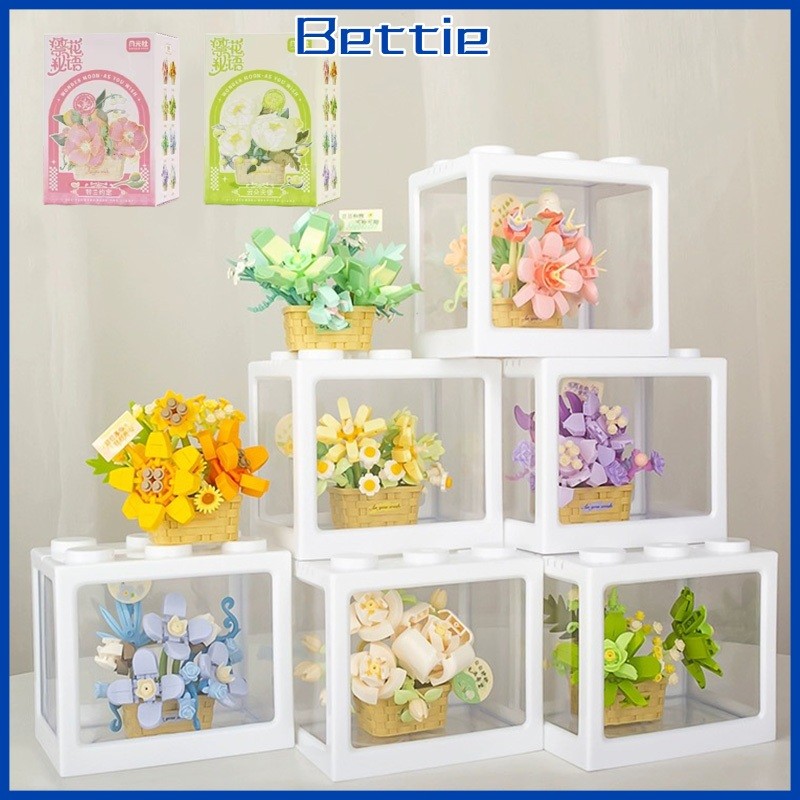 Jual Bettie Block Building Tanaman Pot Bricks Keranjang bunga Pot Bunga ...