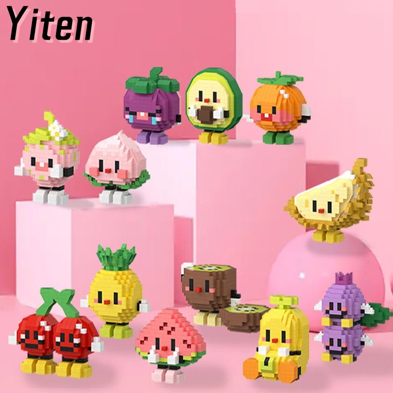 Jual Yiten Nano Blocks Buah Mini Series 3D Model Mainan Balok Susun ...