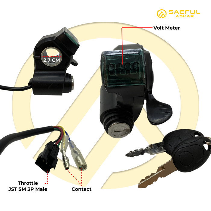 Jual Gas Jempol -Spare Part Sepeda Listrik SELIS e-bike BEKASI | Shopee ...