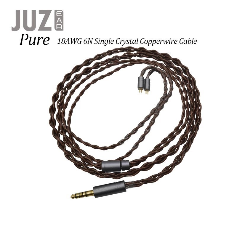Jual JUZEAR Kabel IEM Murni 4-inti 18AWG 6N Kawat Tembaga Kristal ...