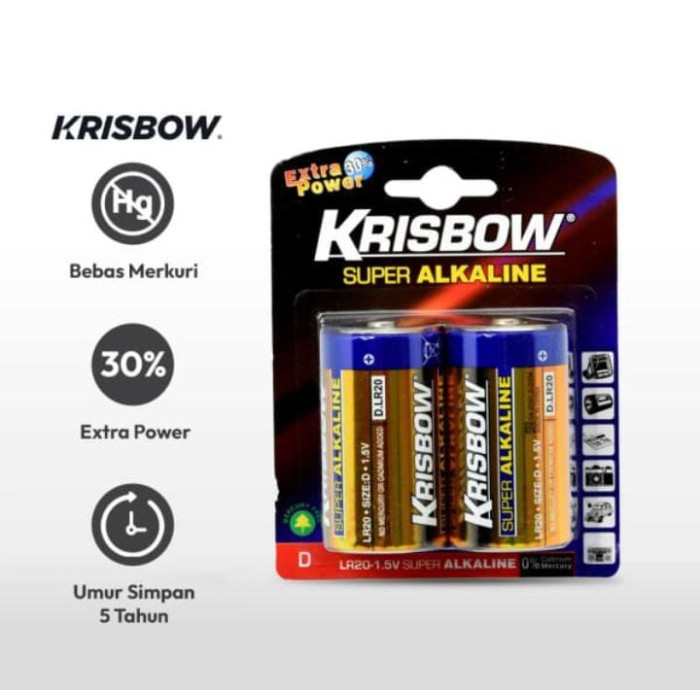 Jual Baterai Size D Krisbow Baterai Alkaline Ukuran D 2 Pcs | Shopee ...