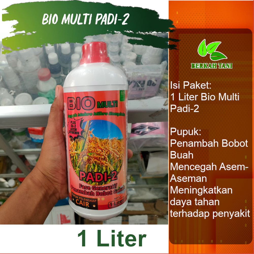 Jual Bio Multi Padi-2 1 Liter KCC Padi Pupuk Penambah Bobot Padi | Shopee Indonesia
