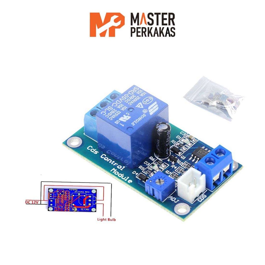 Jual Sensor Cahaya LDR XH-M131 MP / Relay Saklar 5V 12V 24V M131 Output ...