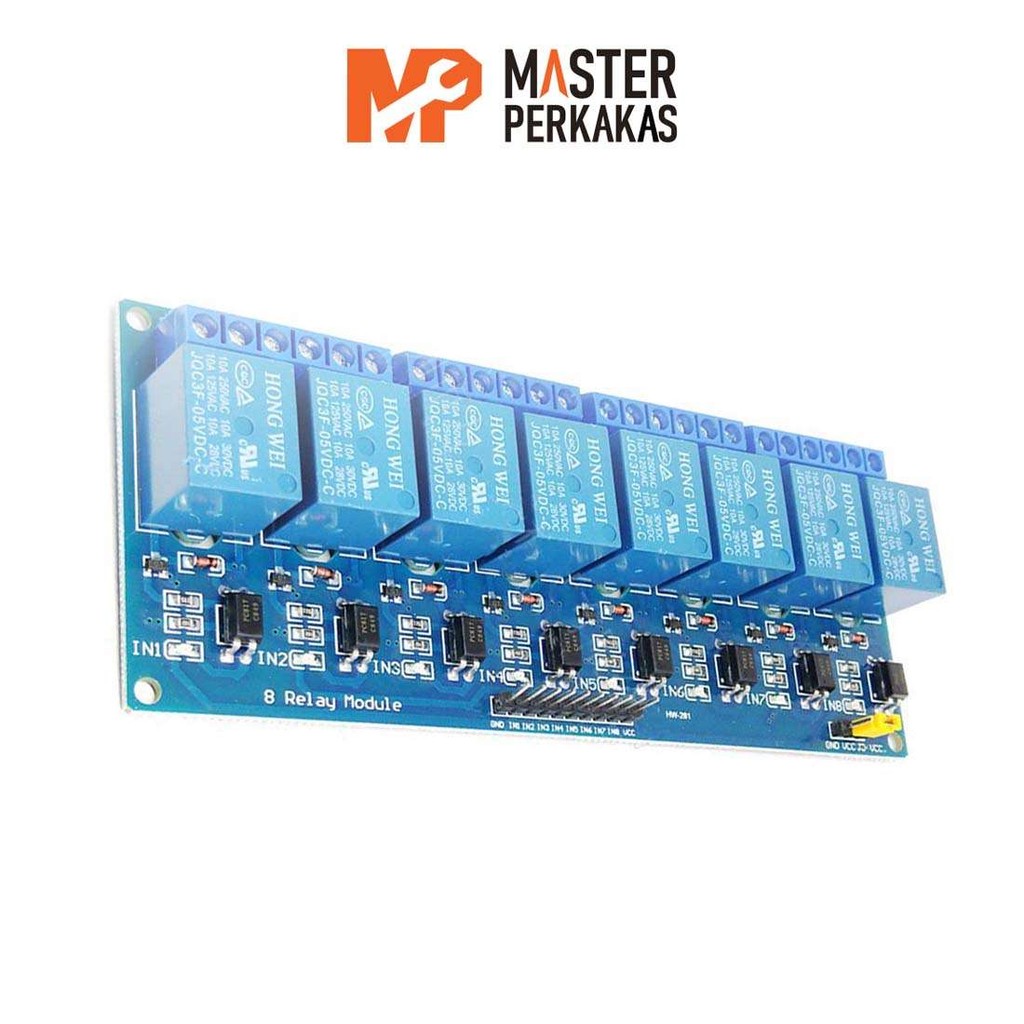 Jual Relay 8 Channel 5V 12V MP / Arduino Optocoupler High Low Trigger DIY | Shopee Indonesia