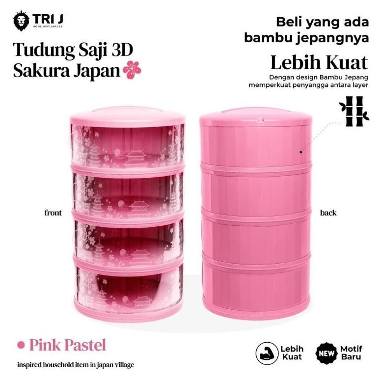 Jual SPECIAL Rak Penyimpanan Makanan 4 Susun Tingkat Tudung Saji Tutup ...