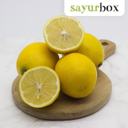Jual Lemon California Kuning Konvensional 500 gram Sayurbox | Shopee ...