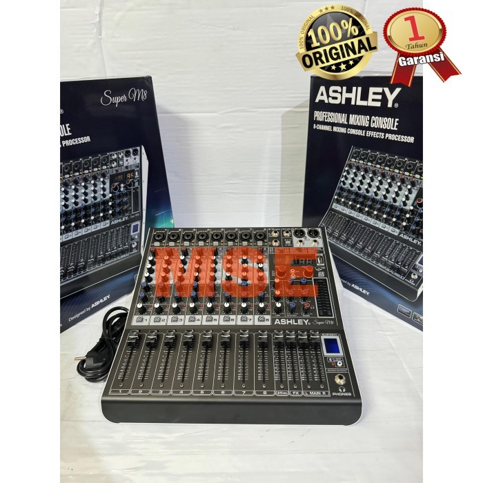 Jual MIXER ASHLEY 8 CHANNEL SUPER M8 GARANSI RESMI 1 TAHUN | Shopee ...