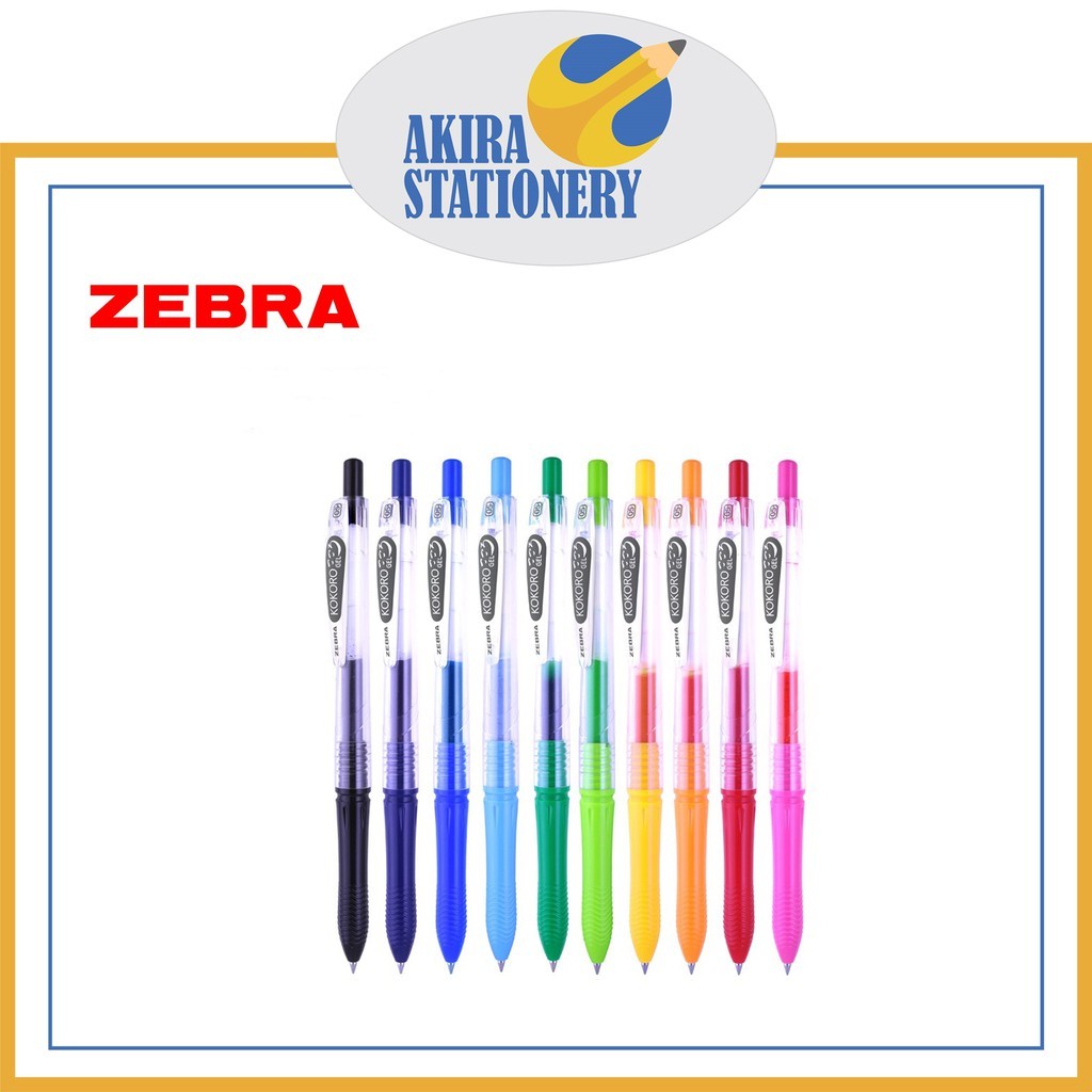 Jual NEW ARRIVAL PULPEN / GEL PEN COLOR / PENA ZEBRA KOKORO 0.5.MM (PCS ...