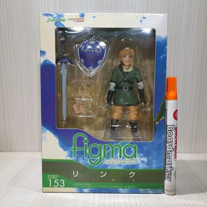 Jual mainan action figure Figma Zelda Figma 153 recast tinggi 6 inch ...