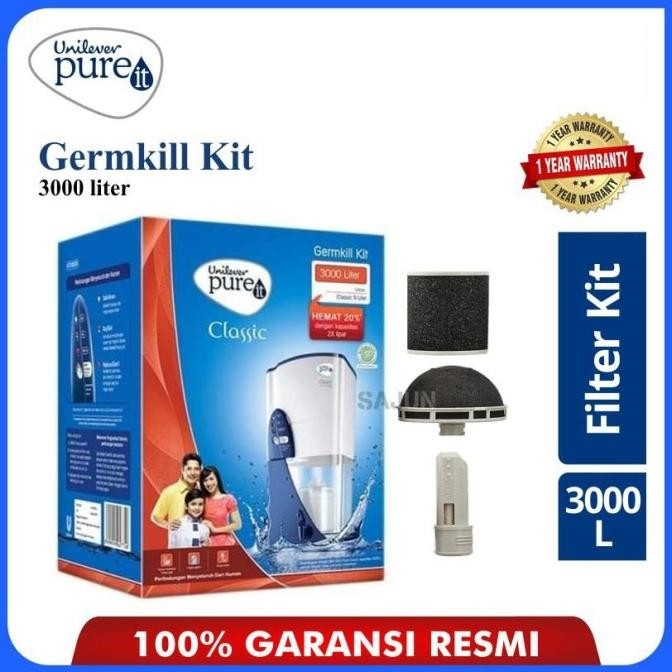 Jual UnileverPureit Germkill Kit 3000 L Classic Pure It Germ Kill 3000L ...