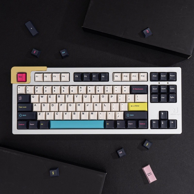 Jual GMK Future Funk 130 Keys Profil Cherry PBT Keycap Dye-Sub Bahasa Inggris Keycaps ...