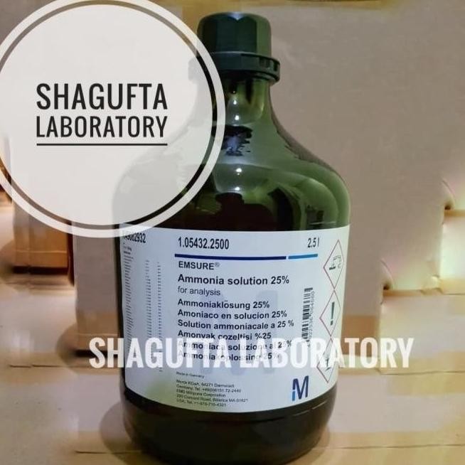 Jual Ammonia Solution 25% Pro Analis Merck 105432 2.5L / Larutan Amonia | Shopee Indonesia
