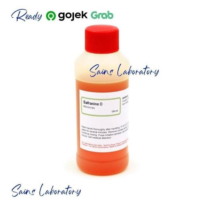 Jual Safranin Larutan C20H19CIN4 100 ml Microscopy Safranin O Solutions ...