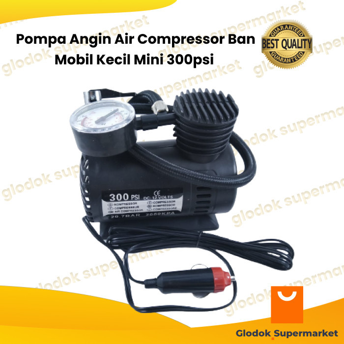 Jual Pompa Angin Air Compressor Ban Mobil Kecil Mini 300Psi Vtp ...