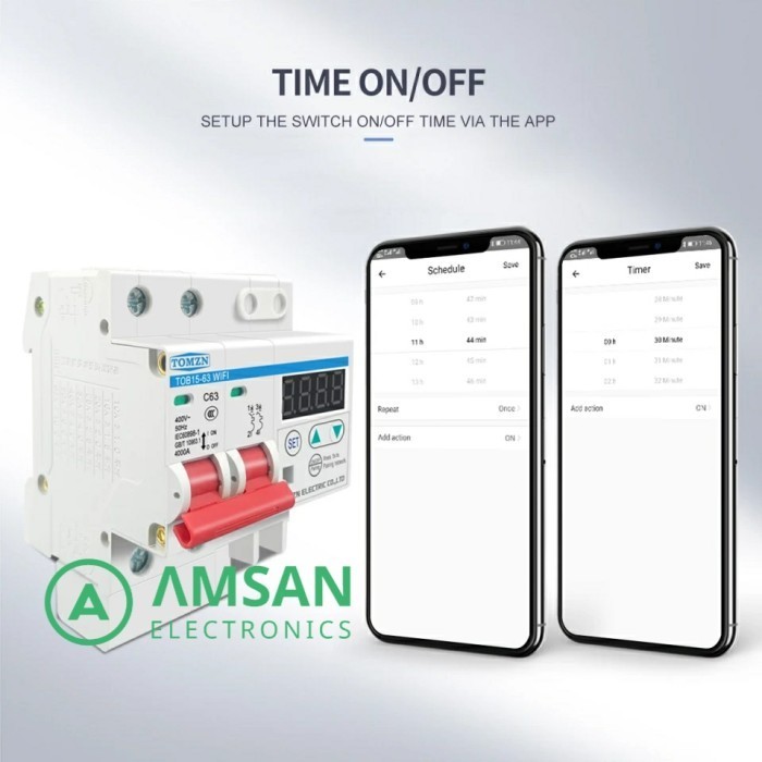 Jual Smart Mcb Wifi 2P 63A Adjustable Over Under Voltage Current ...