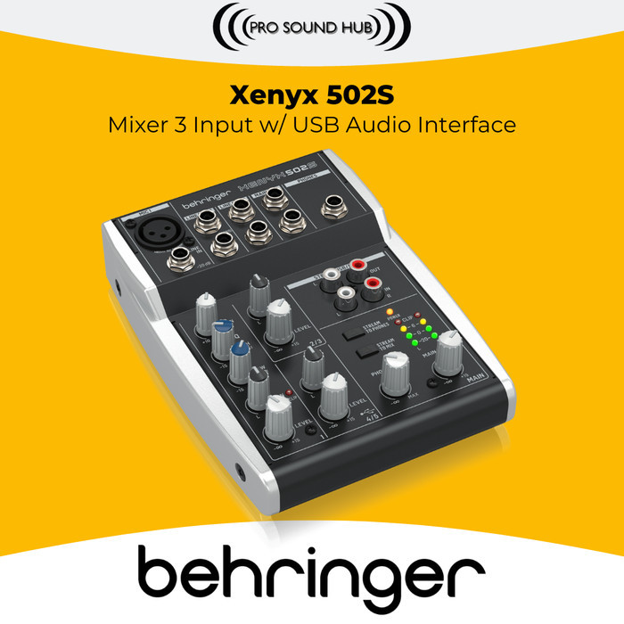 Jual Behringer Xenyx 502S 502 Mixer 1 Channel Usb Audio Interface ...