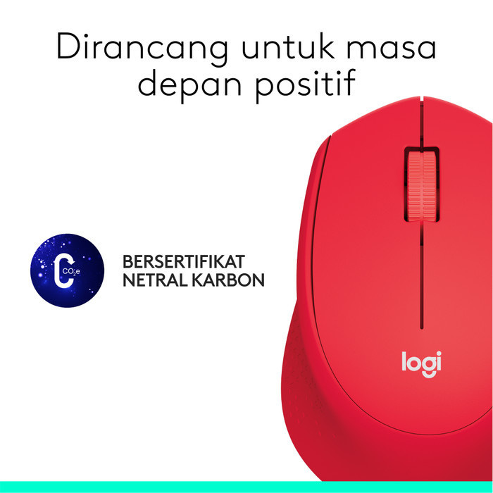 Jual Logitech M331 Mouse Wireless Silent Click - Red | Shopee Indonesia