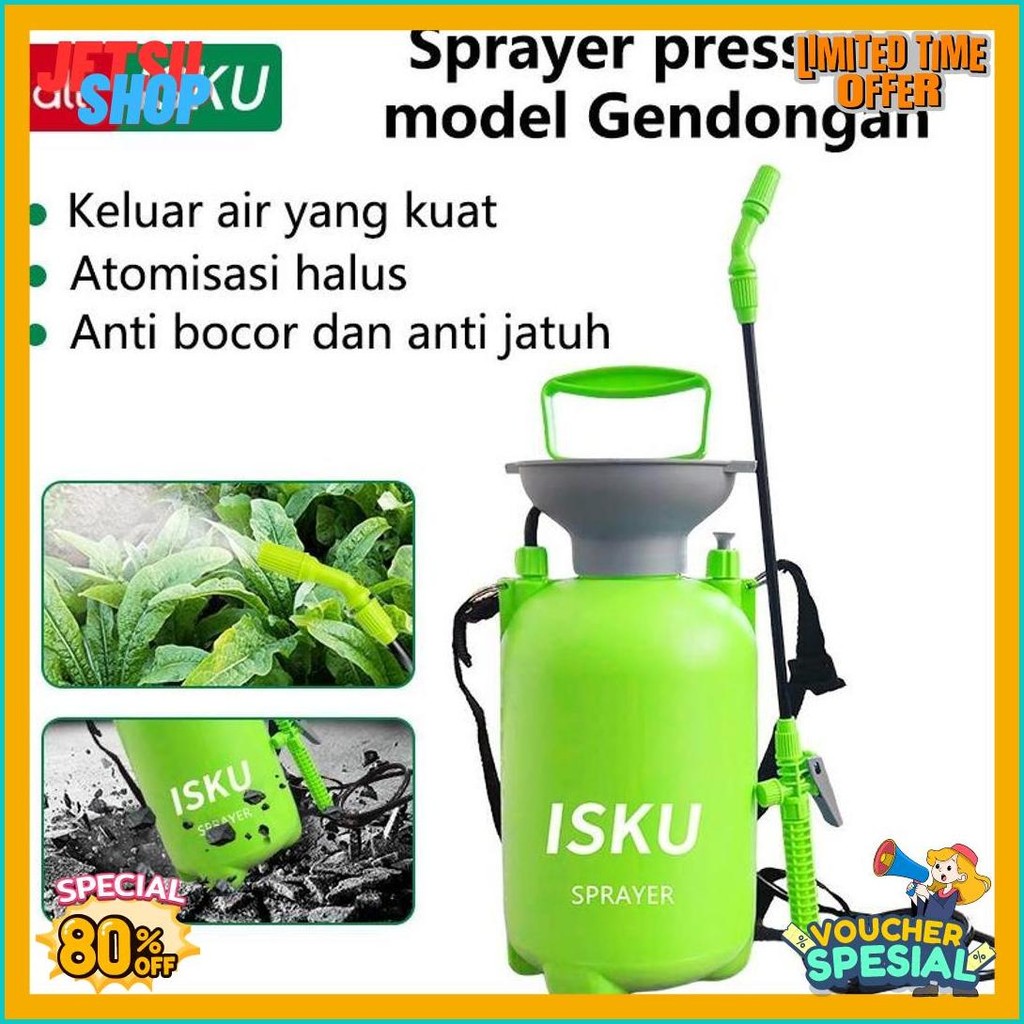 Jual Isku Pressure Sprayer Multi Fungsi 5L Alat Semprot Tanaman 5 Liter ...
