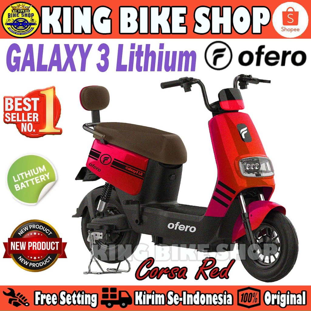 Jual Sepeda Motor Listrik OFERO GALAXY 3 LITHIUM Electric E Bike ...